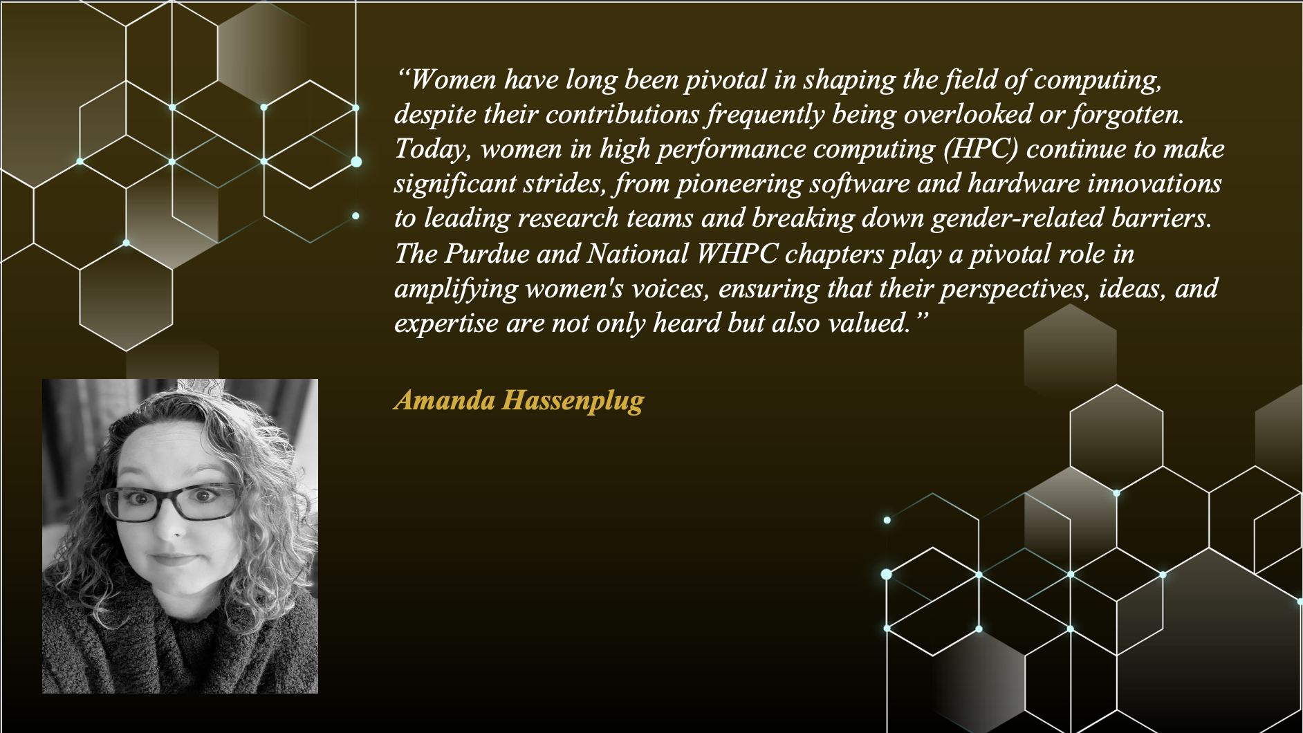 RCAC - Women In HPC RCAC - Women In HPC